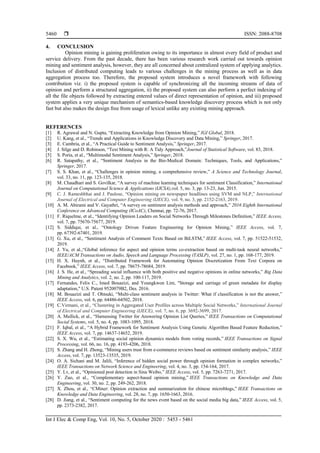 Framework for opinion as a service on review data of customer using semantics based analytics | PDF