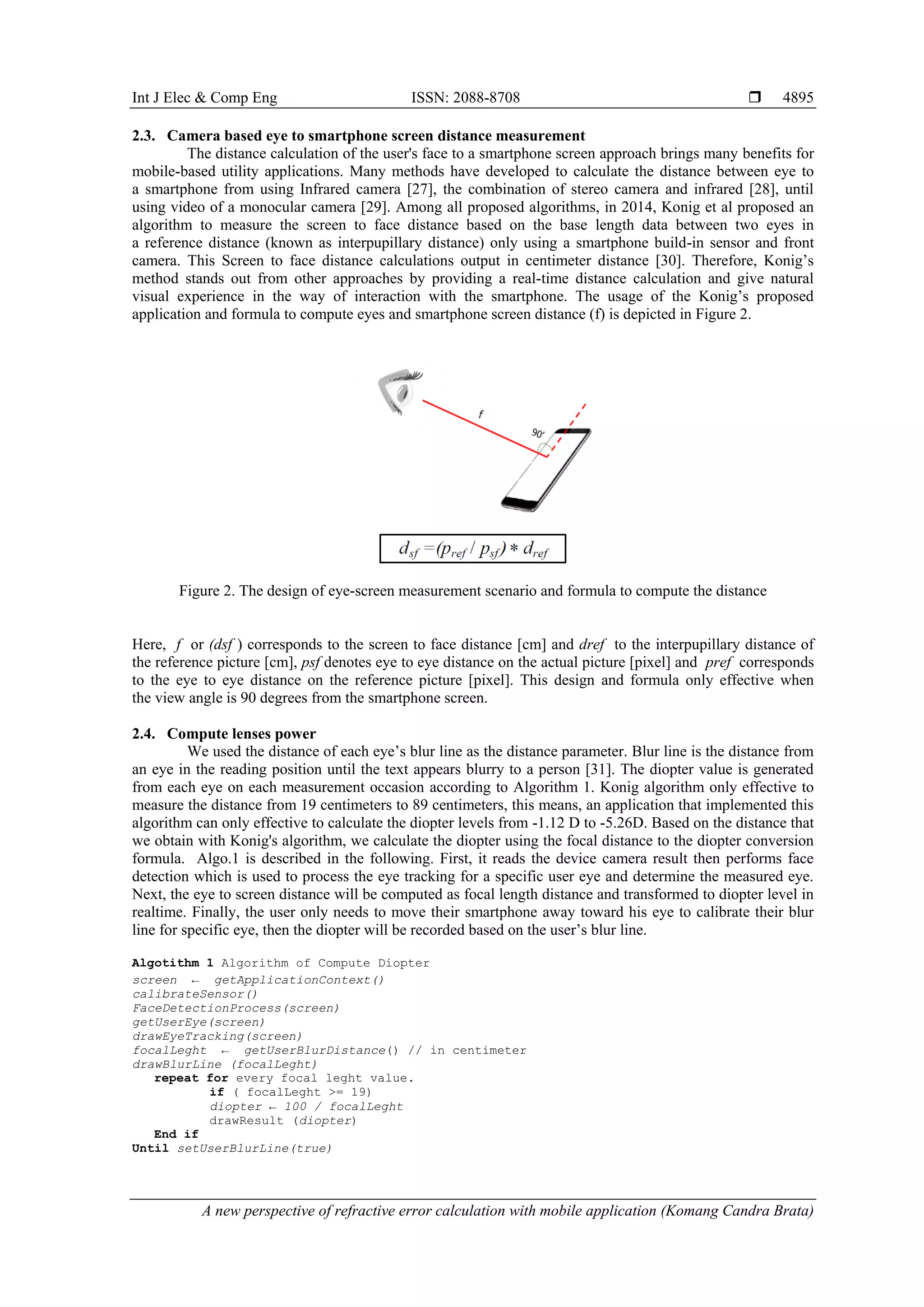 A new perspective of refractive error calculation with mobile application | PDF