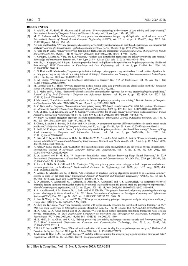 Performance analysis of perturbation-based privacy preserving techniques: an experimental ...