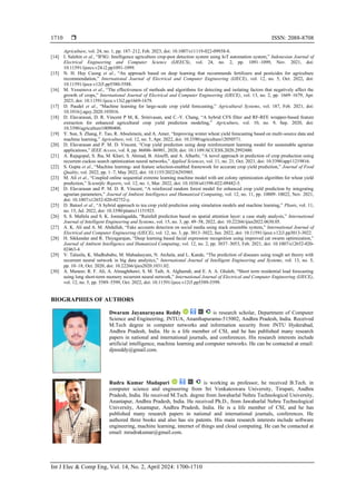 Agriculture crop yield prediction using inertia based cat swarm ...