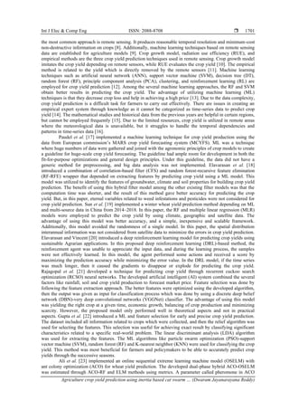 Agriculture crop yield prediction using inertia based cat swarm ...