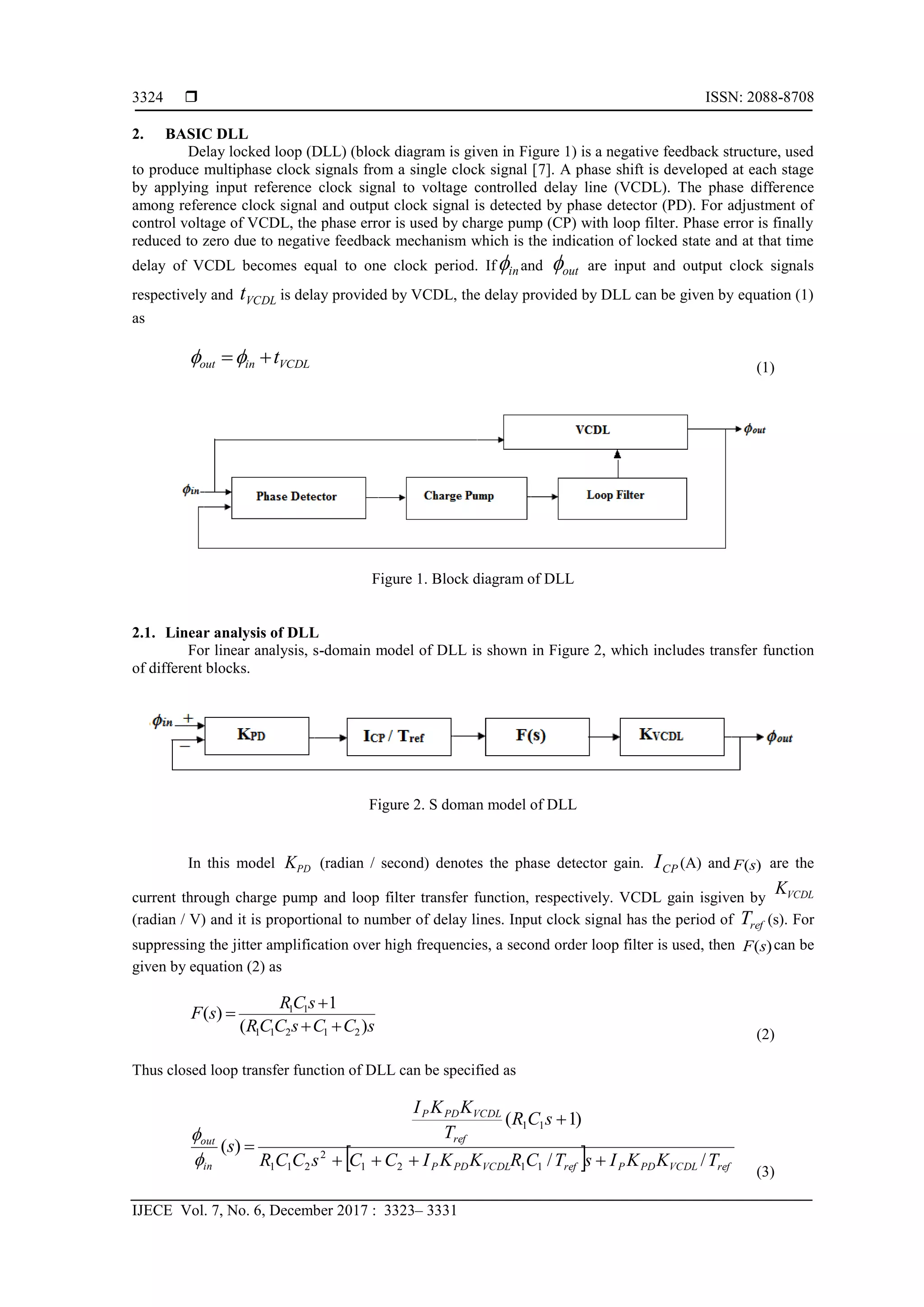 250 MHz Multiphase Delay Locked Loop for Low Power Applications | PDF