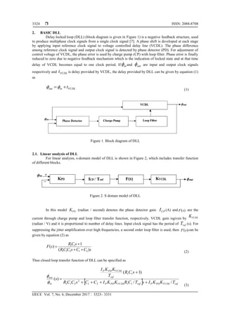 250 MHz Multiphase Delay Locked Loop for Low Power Applications | PDF
