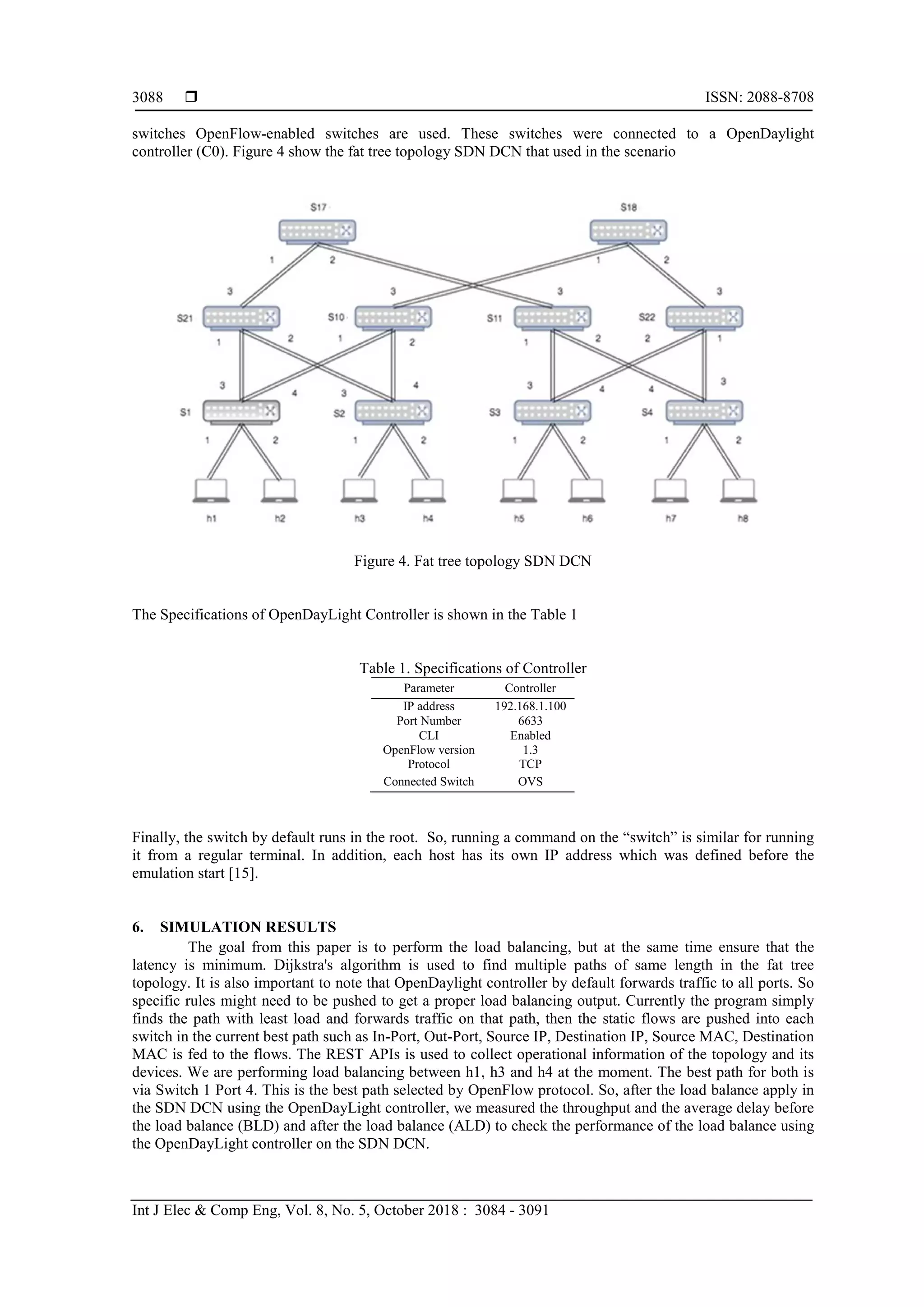 Load Balance in Data Center SDN Networks | PDF