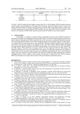 Automatic Leukemia Cell Counting using Iterative Distance Transform for Convex Sets | PDF
