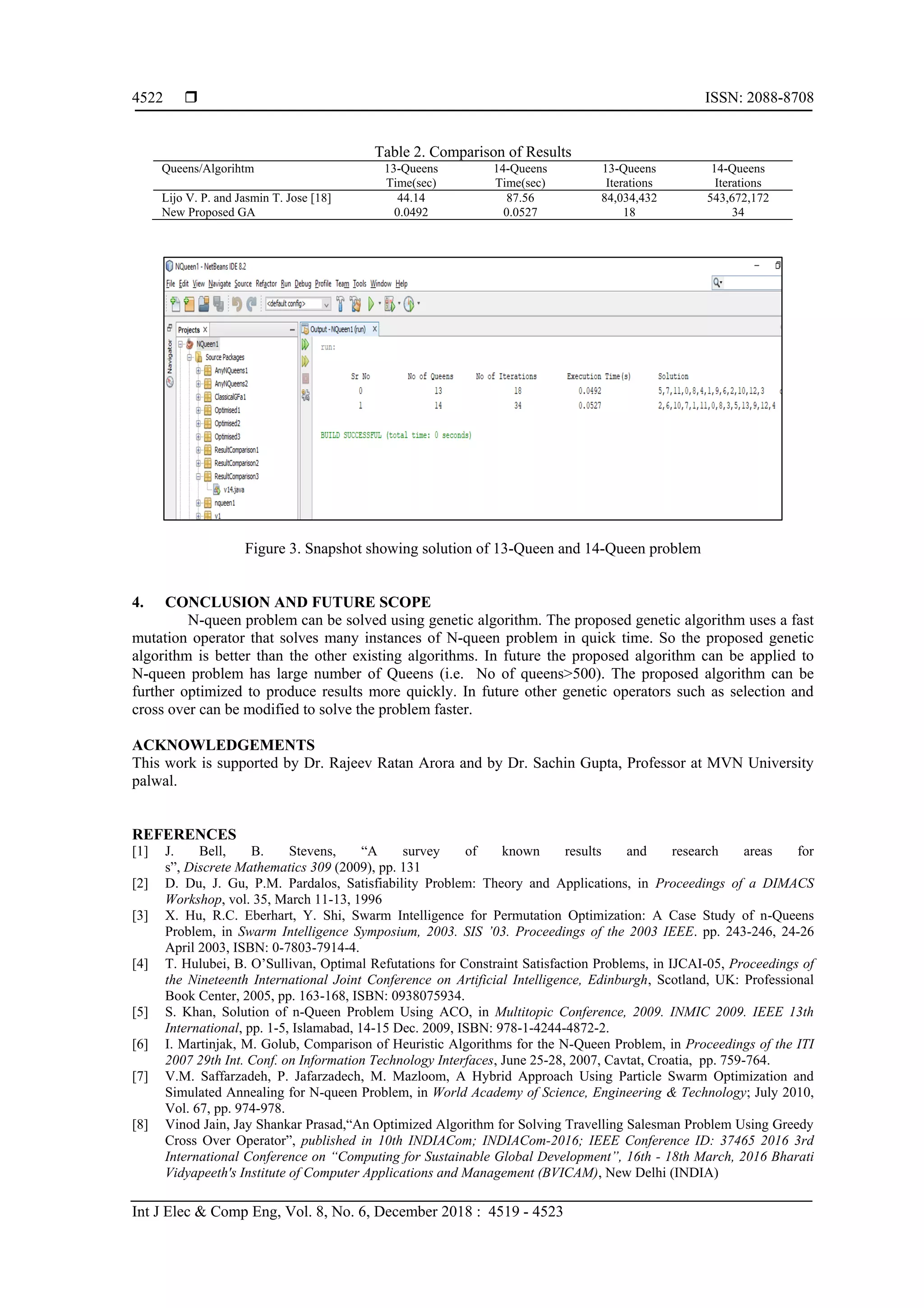 Solving N-queen Problem Using Genetic Algorithm by Advance Mutation ... Solving N-queen Problem Using Genetic Algorithm by Advance Mutation ...