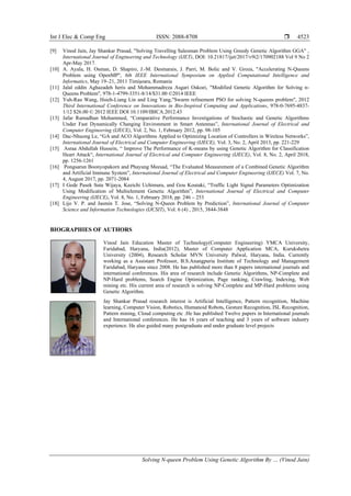 Solving N-queen Problem Using Genetic Algorithm by Advance Mutation Operator | PDF