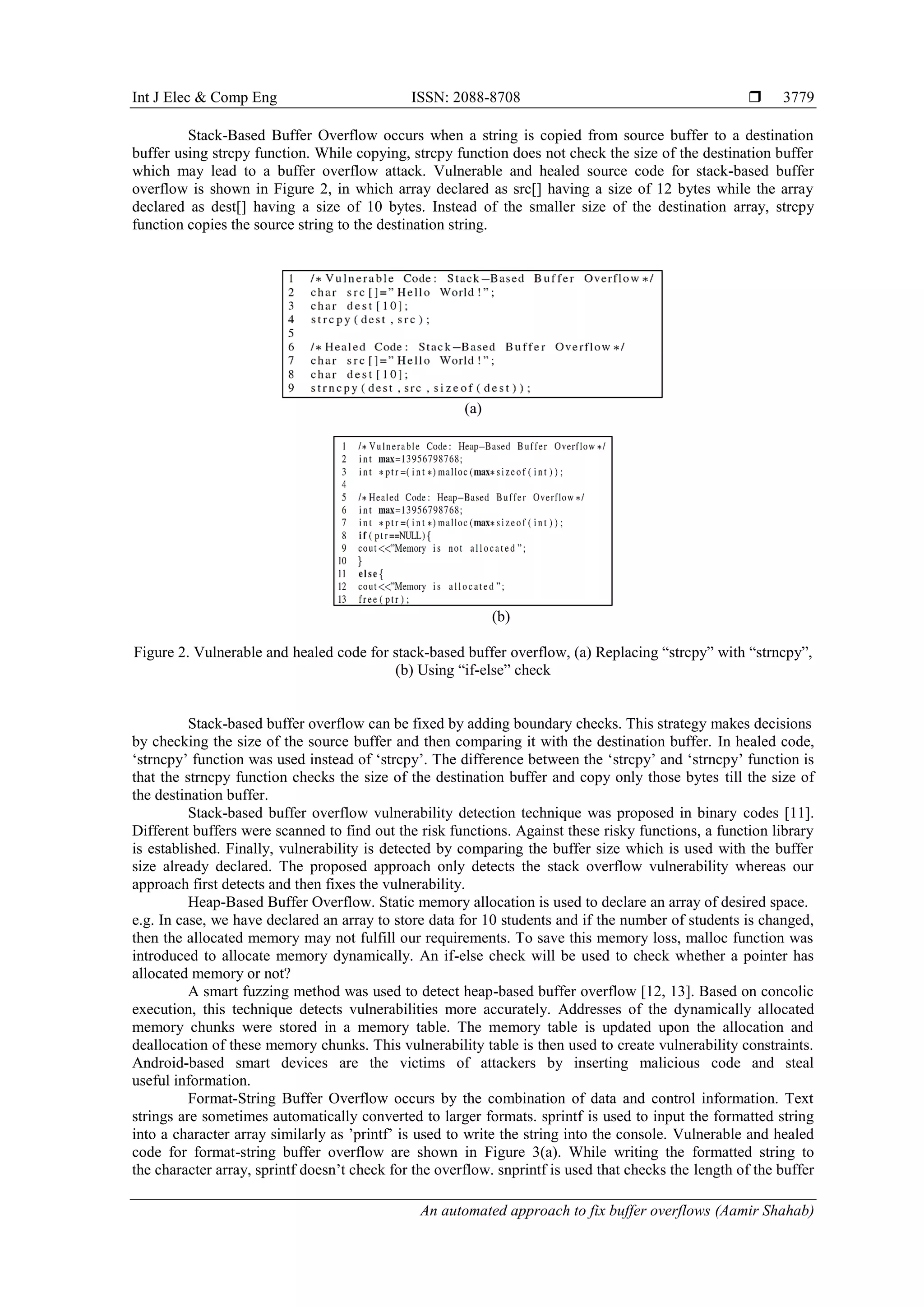 An automated approach to fix buffer overflows | PDF | Free Download