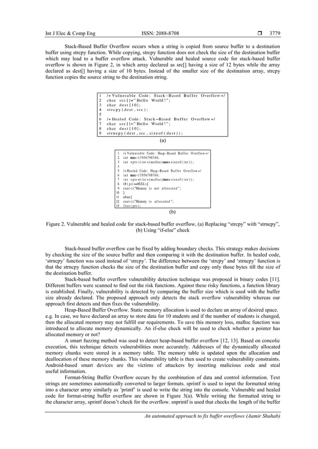 An automated approach to fix buffer overflows | PDF | Free Download