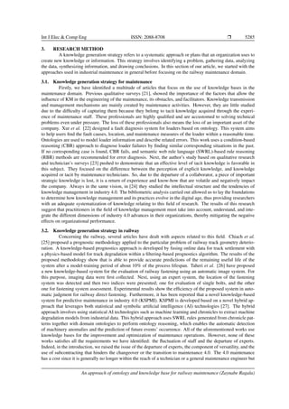 An approach of ontology and knowledge base for railway maintenance | PDF