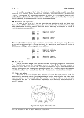 Hardware description of a simplified 4-bit softcore processor with bcd capabilities | PDF