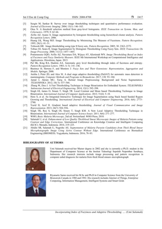 Incorporating Index of Fuzziness and Adaptive Thresholding for Image Segmentation | PDF