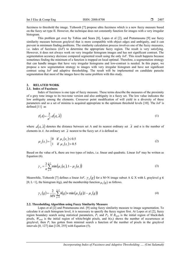 Incorporating Index of Fuzziness and Adaptive Thresholding for Image ...