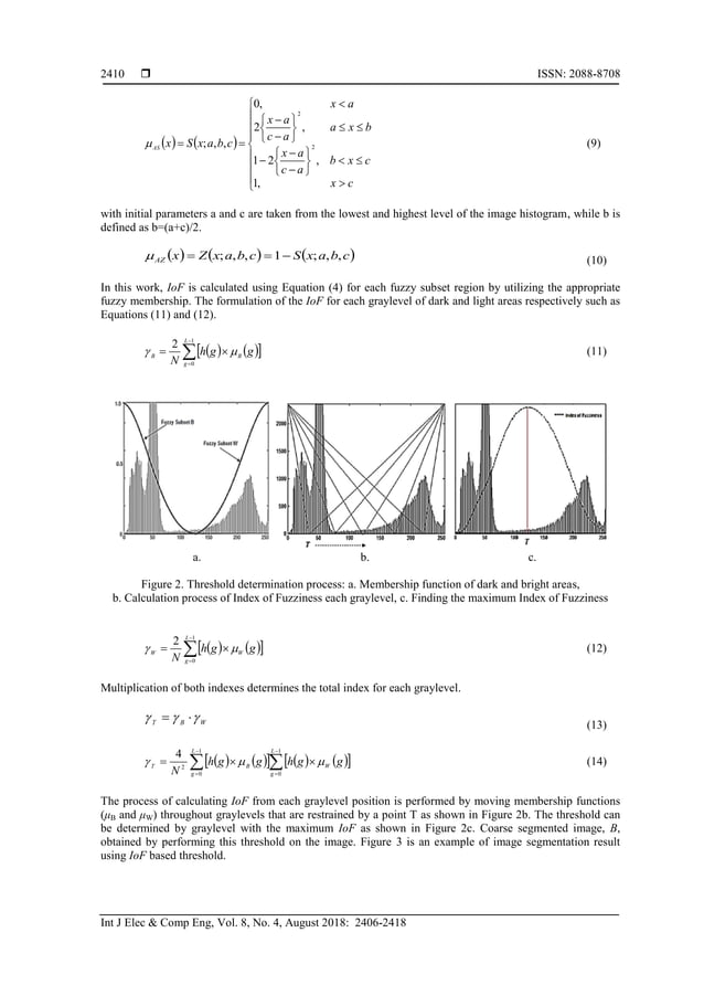 Incorporating Index of Fuzziness and Adaptive Thresholding for Image Segmentation | PDF