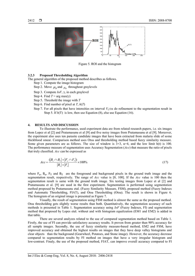 Incorporating Index of Fuzziness and Adaptive Thresholding for Image Segmentation | PDF