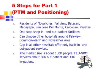 V49 nolan pecho 10 step marketing plan for feu nrmf | PPT