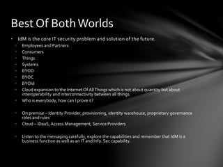 IdM vs. IDaaS | PPTX