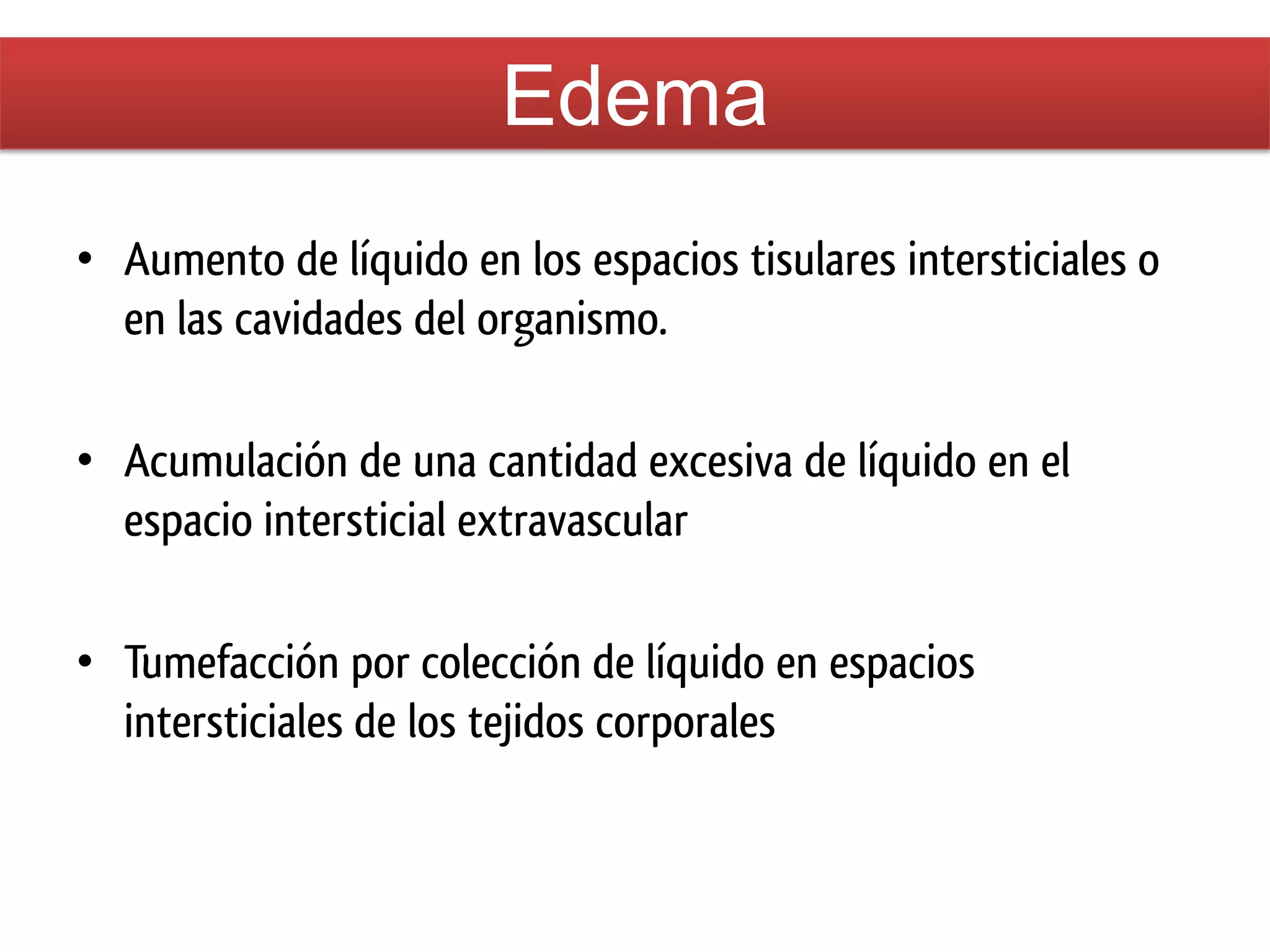 V4 b signos y síntomas, fisiopatología de los diferentes tipos de edema ...