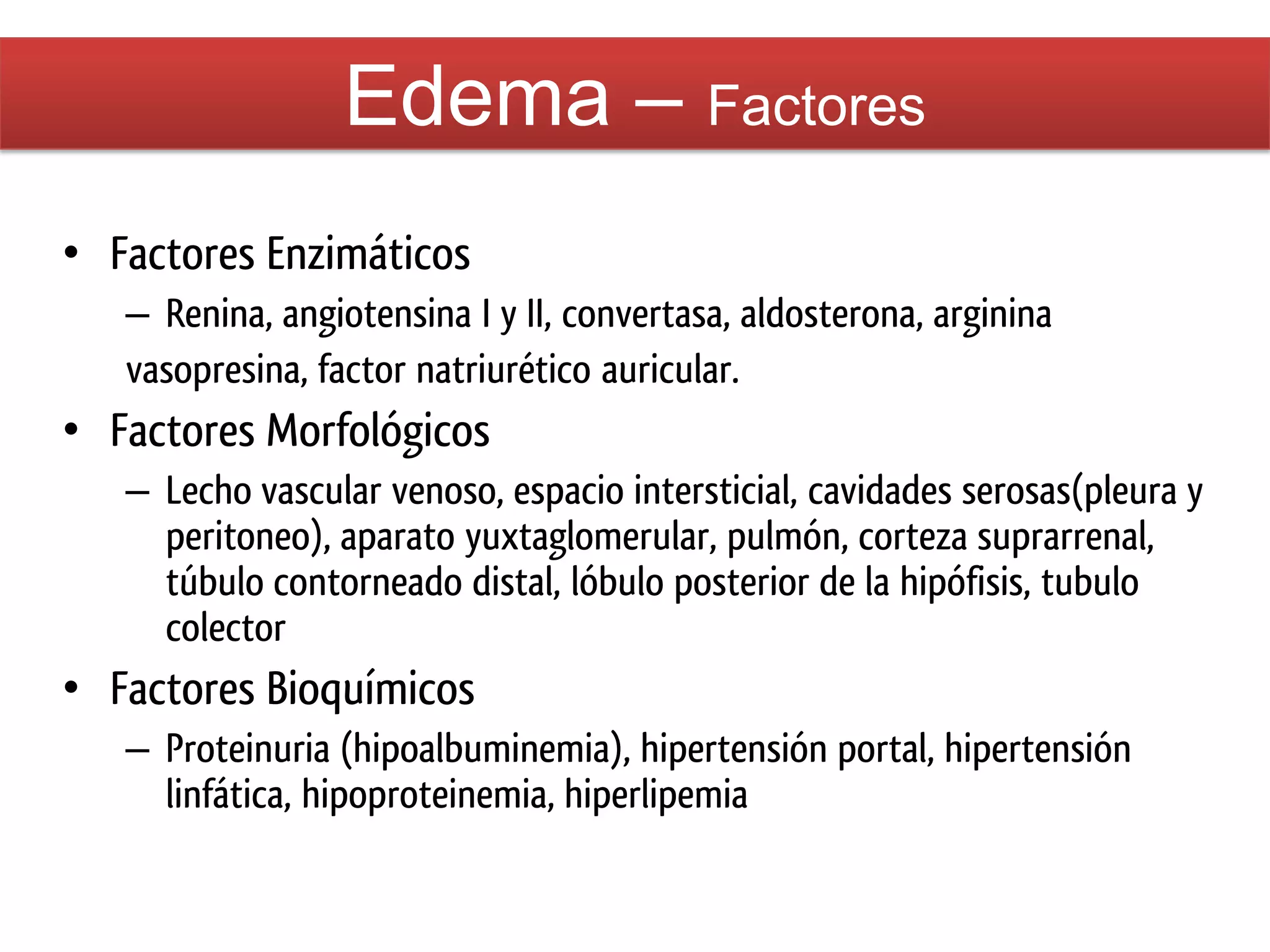V4 b signos y síntomas, fisiopatología de los diferentes tipos de edema ...