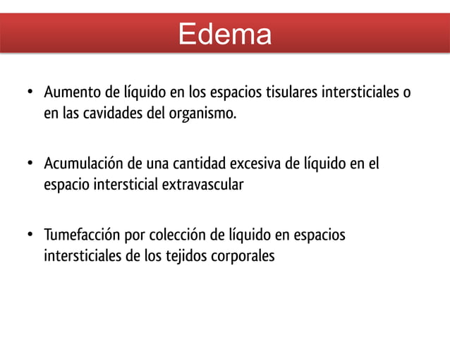 V4 b signos y síntomas, fisiopatología de los diferentes tipos de edema ...