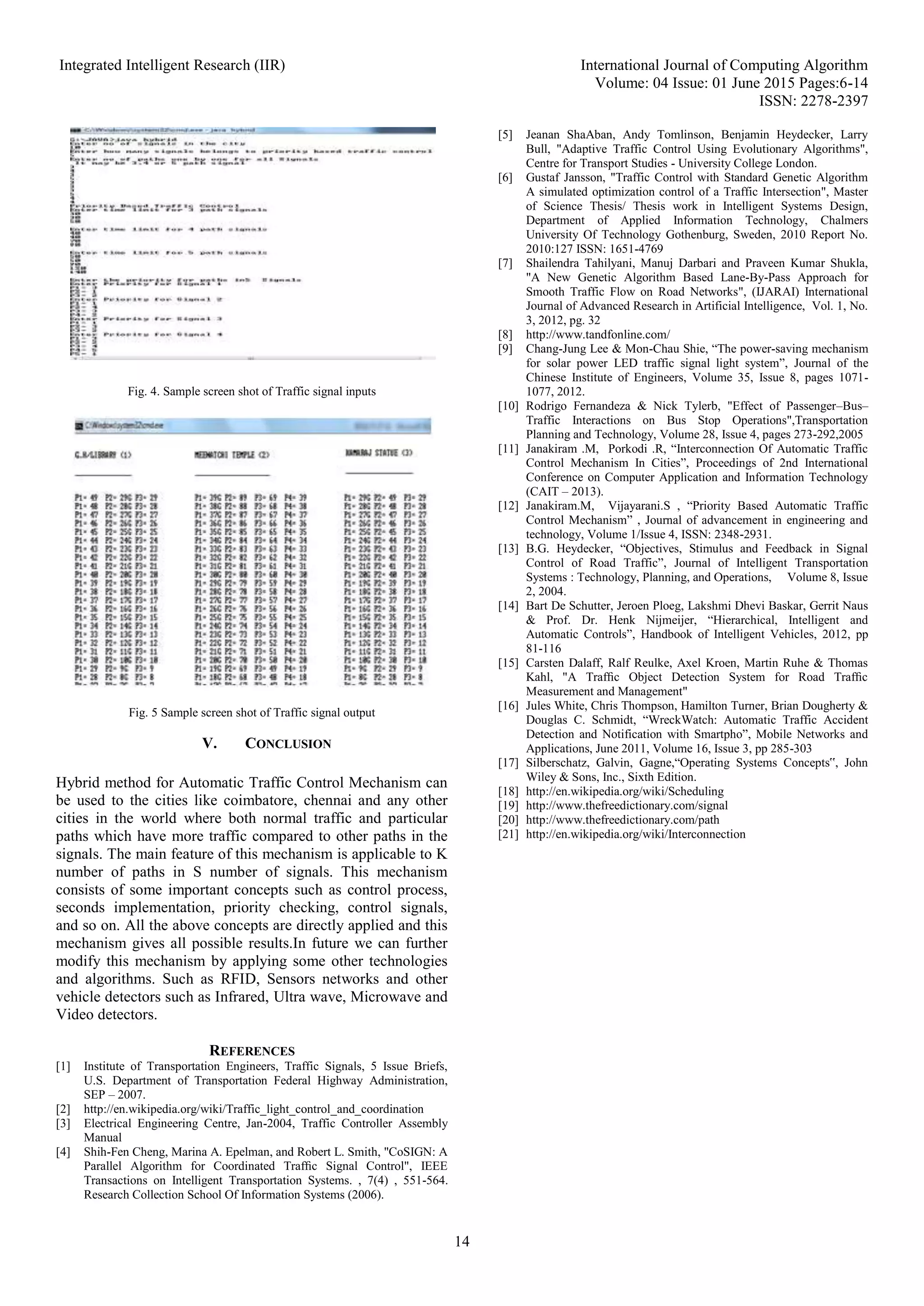 A Hybrid Method for Automatic Traffic Control Mechanism | DOCX