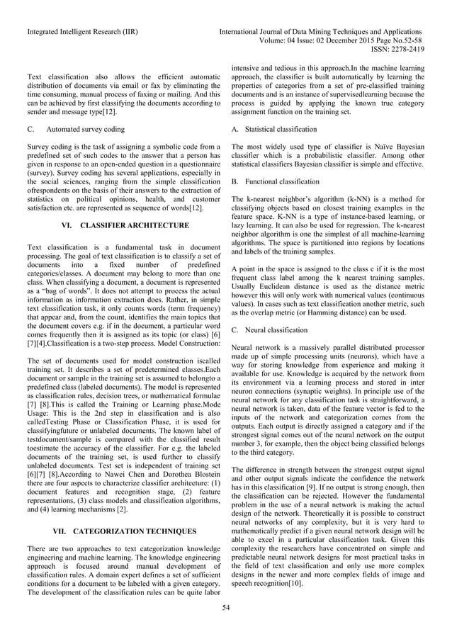 Text Categorizationof Multi-Label Documents For Text Mining | DOCX