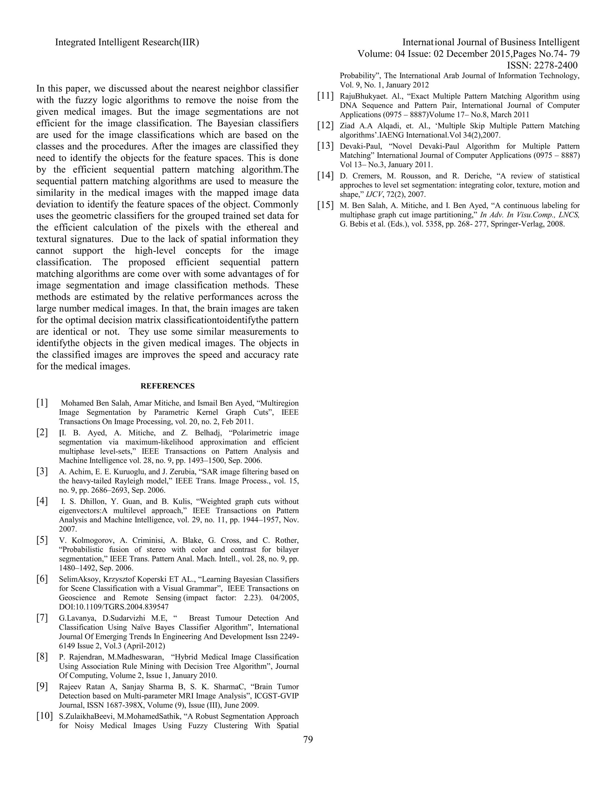 Medical Image Processing Detection of Cancer Brain | PDF