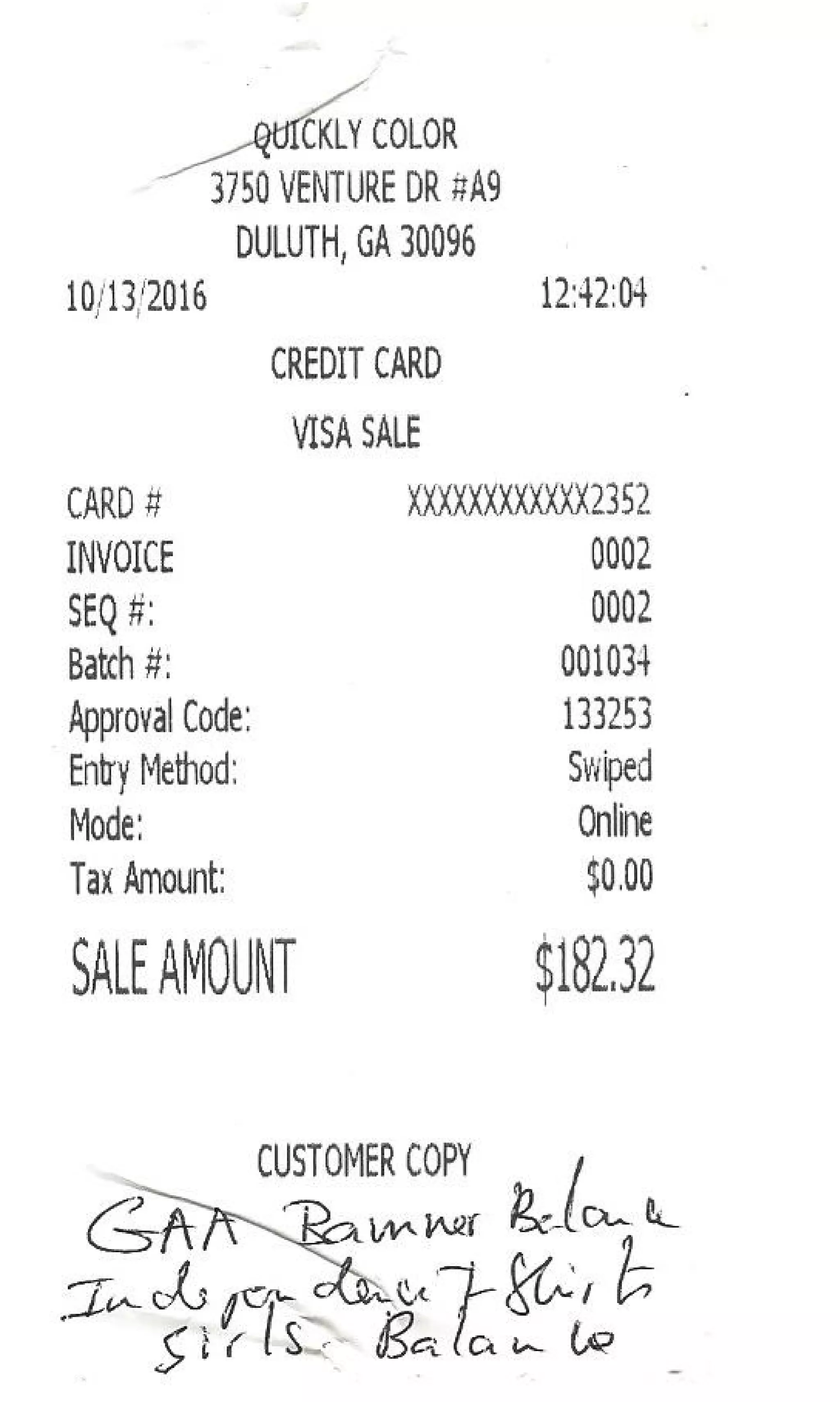 Receipts | PDF
