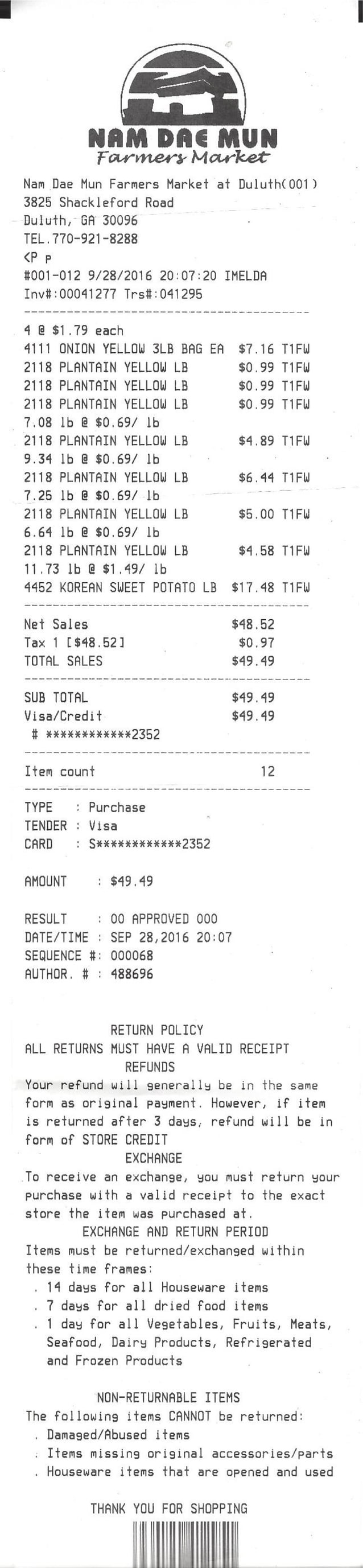 Receipts | PDF