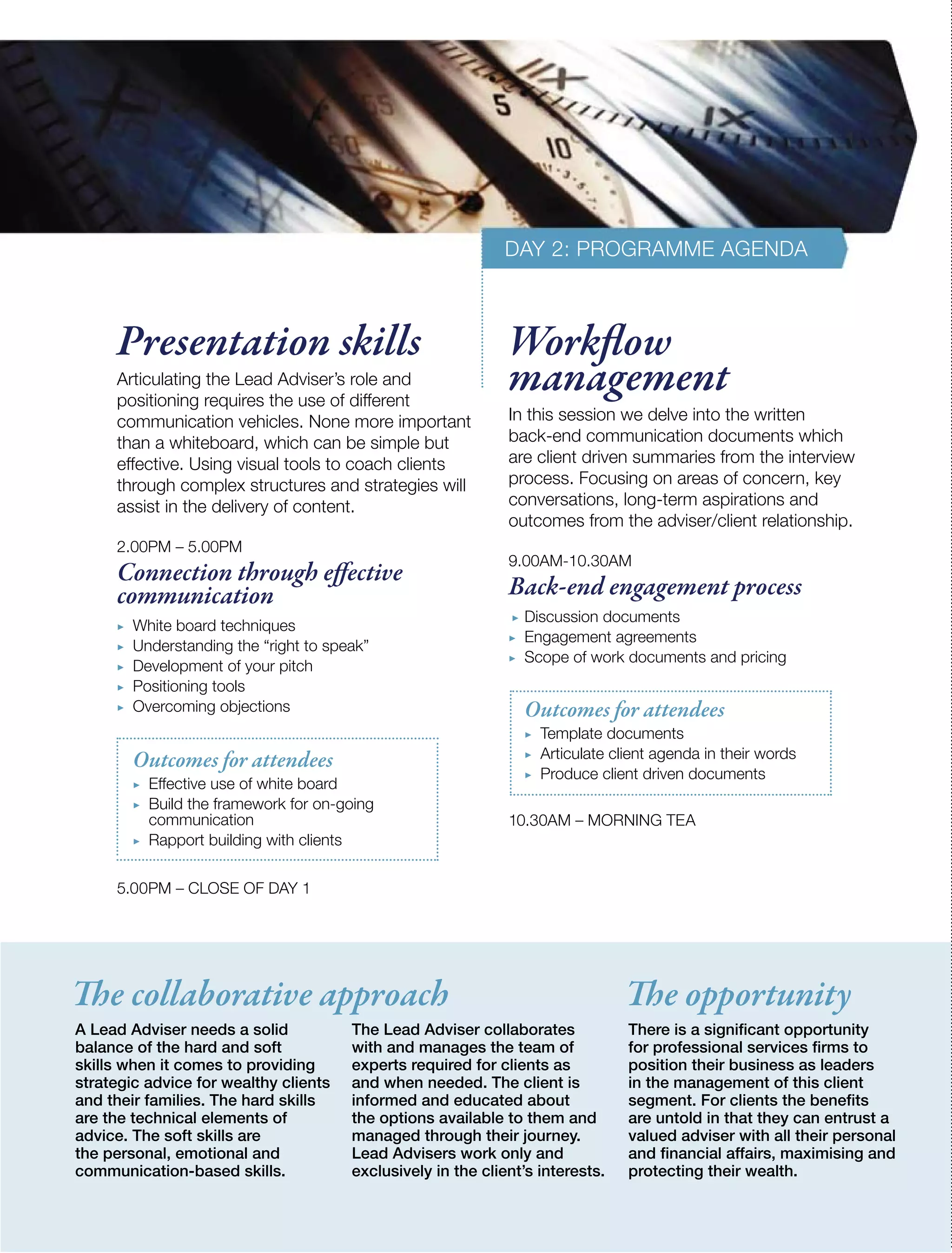 Lead Adviser Training Programme | PDF
