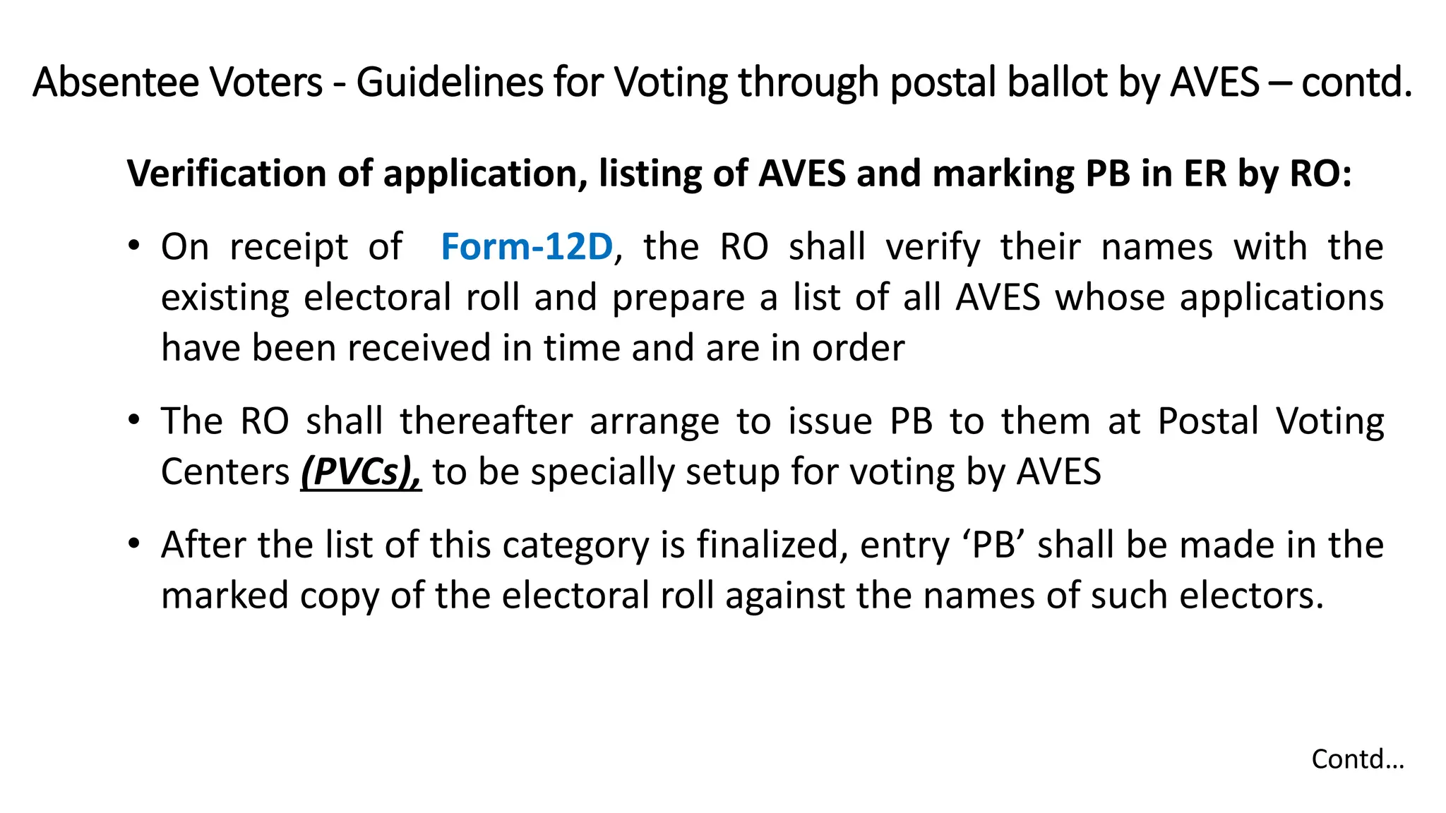 Postal Ballot procedure for employees to utilise | PPTX