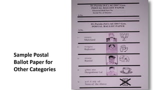 Postal Ballot procedure for employees to utilise | PPTX