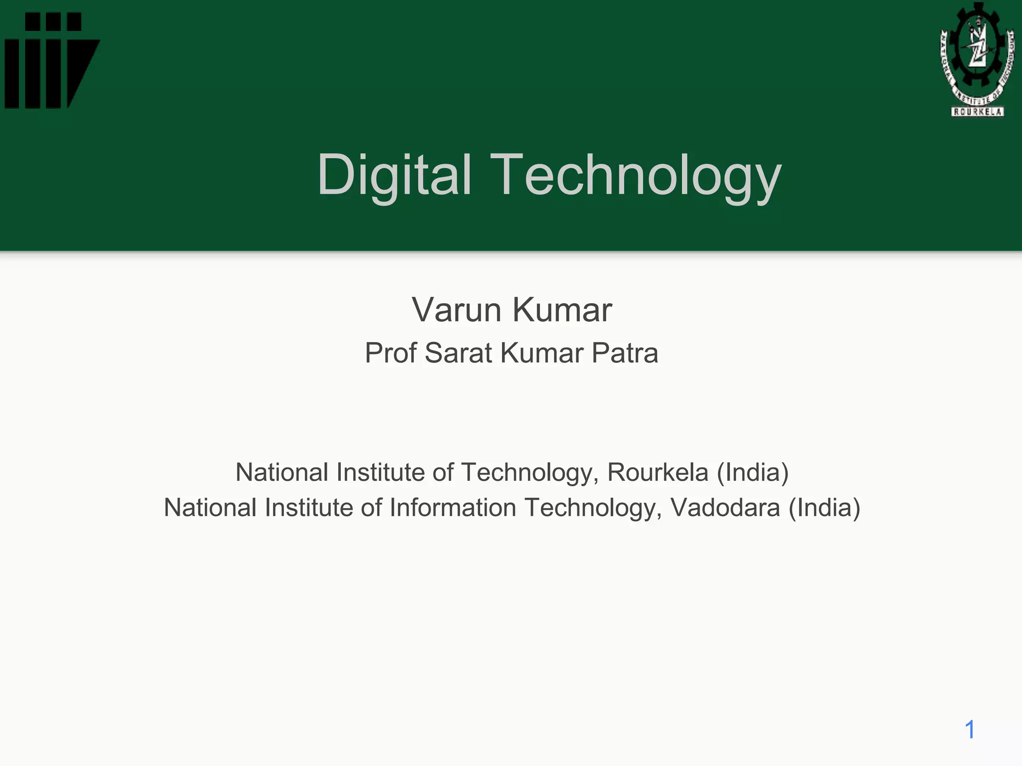 DIGITAL TECHNOLOGY | PPT