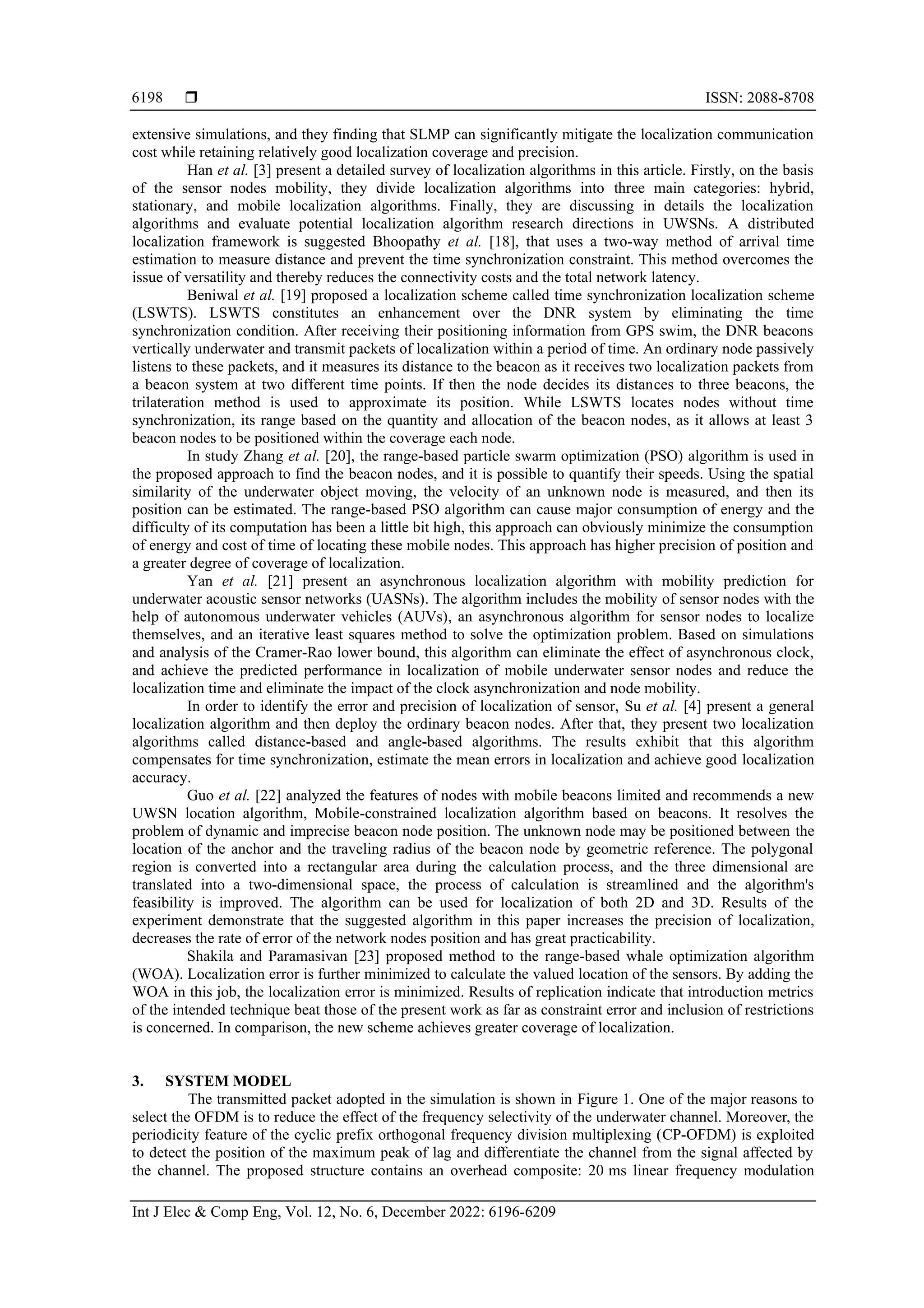 Underwater localization and node mobility estimation | PDF