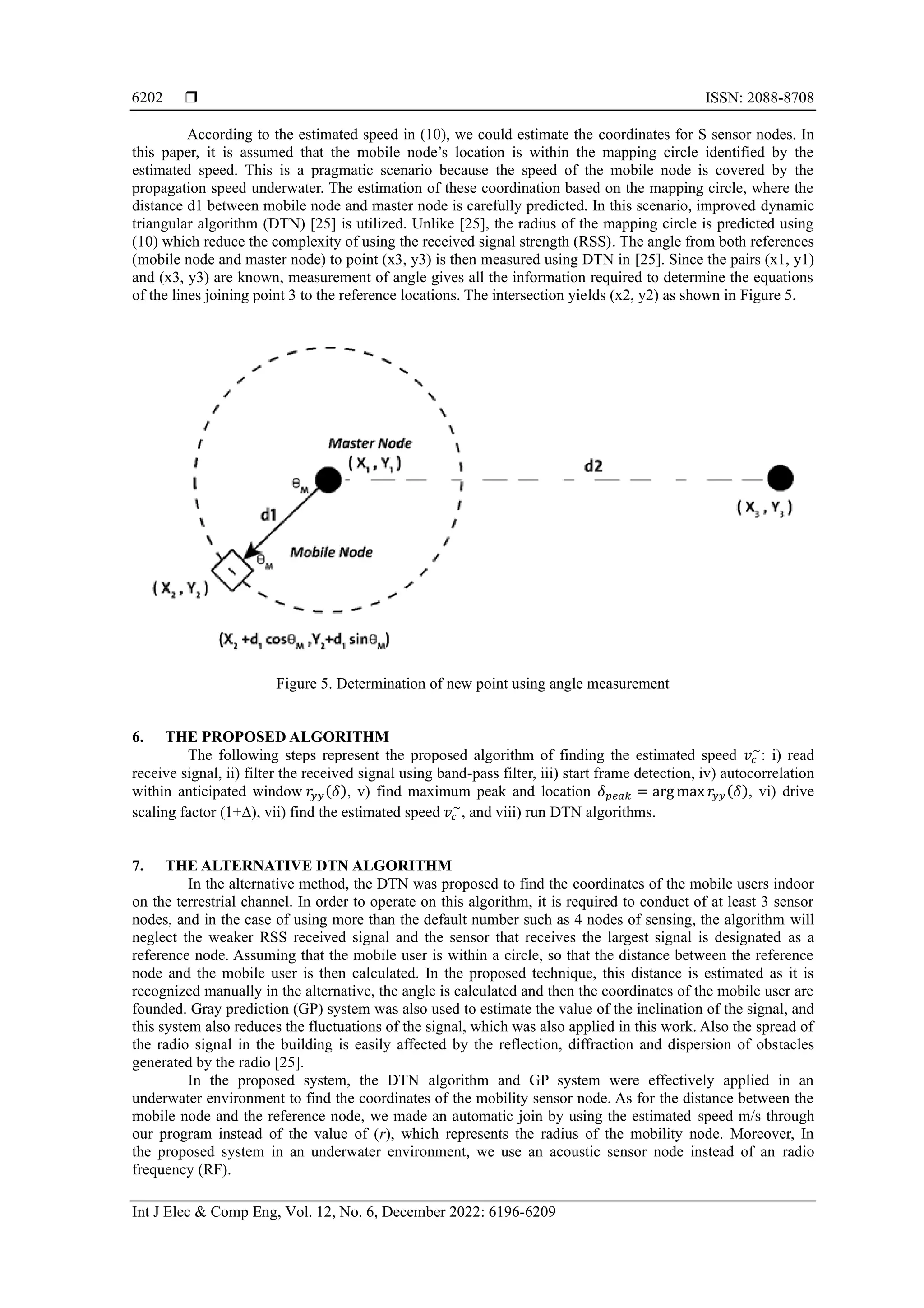 Underwater localization and node mobility estimation | PDF