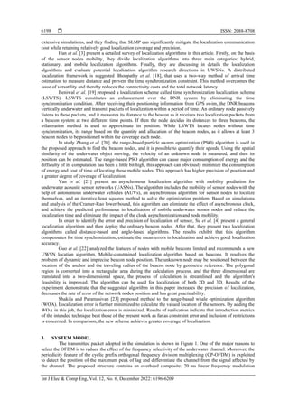 Underwater localization and node mobility estimation | PDF