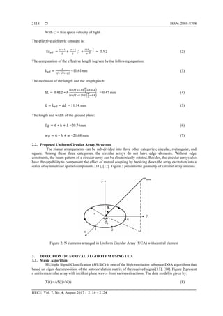 High Resolution Method using Patch Circular Array | PDF