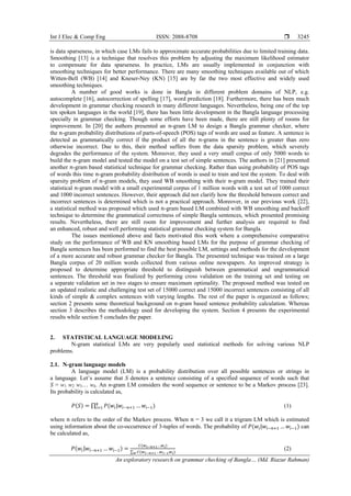 An exploratory research on grammar checking of Bangla sentences using statistical language ...