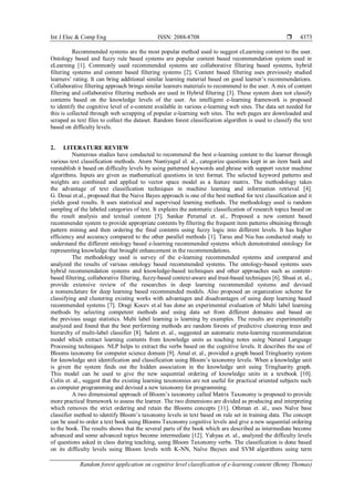 Random forest application on cognitive level classification of E ...