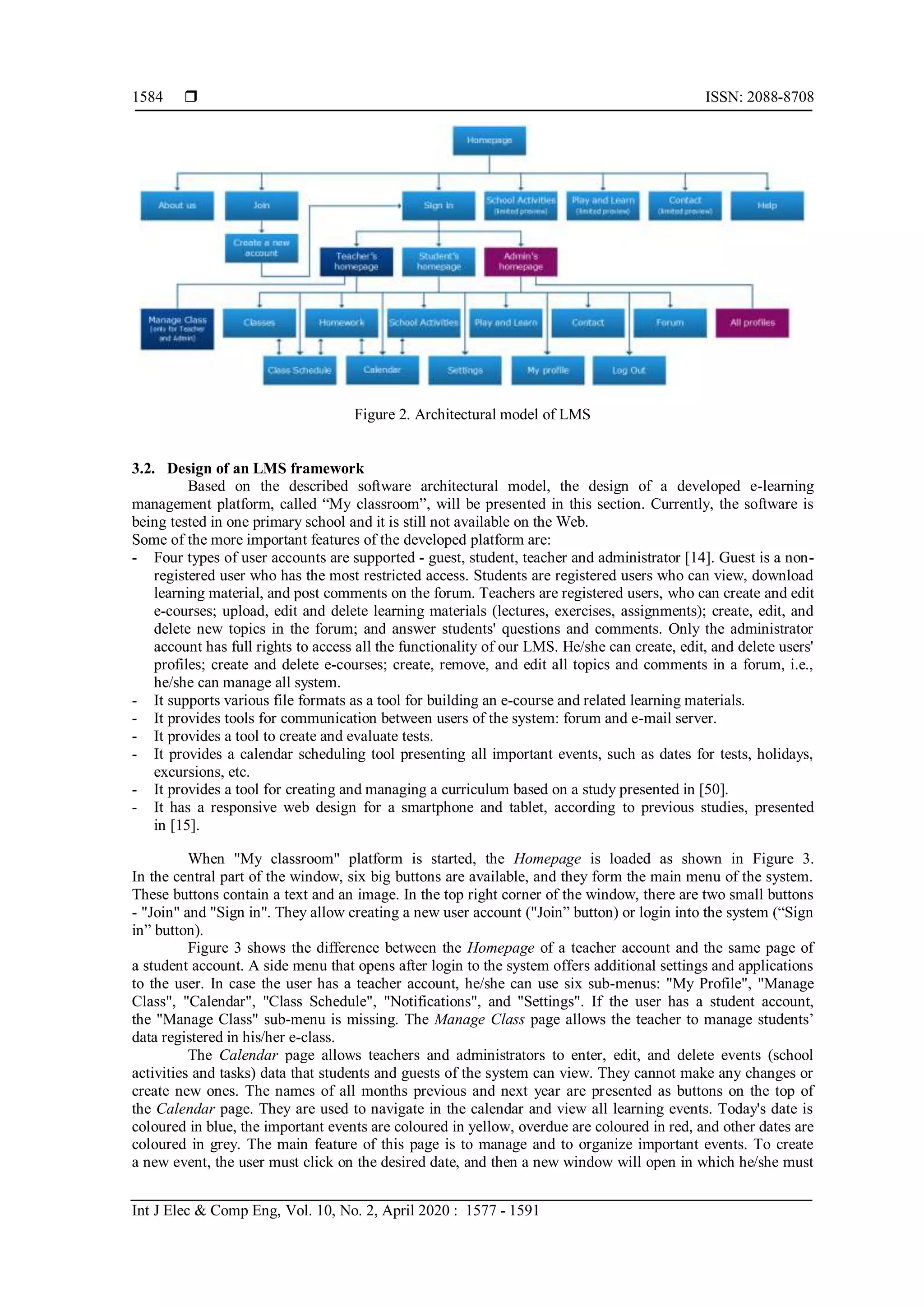 An approach to designing and developing an LMS framework appropriate ...