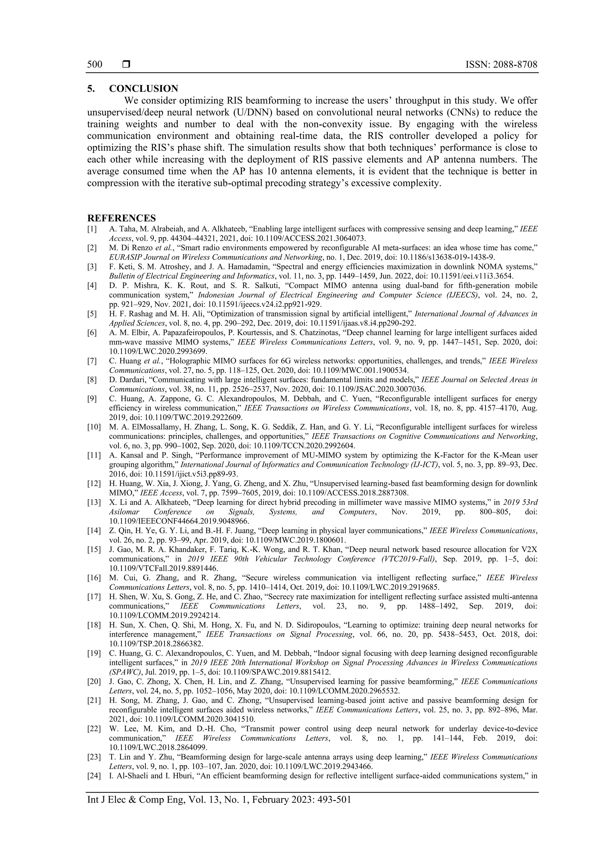 Reconfigurable intelligent surface passive beamforming enhancement ...
