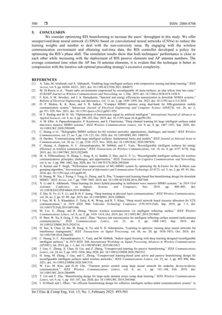 Reconfigurable intelligent surface passive beamforming enhancement using unsupervised learning | PDF