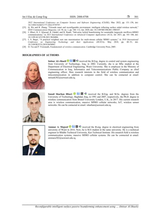 Reconfigurable intelligent surface passive beamforming enhancement ...