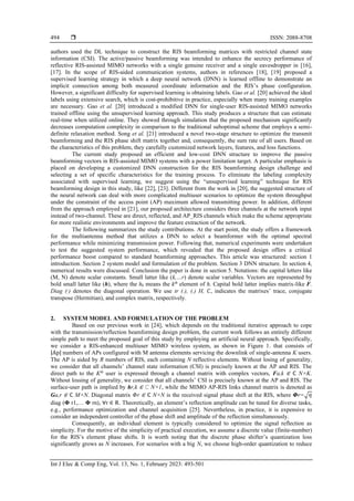 Reconfigurable intelligent surface passive beamforming enhancement using unsupervised learning | PDF