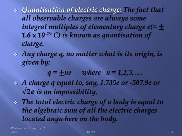 Electrostatics | PPTX