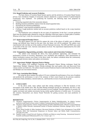 A Study of Mobile User Movements Prediction Methods | PDF