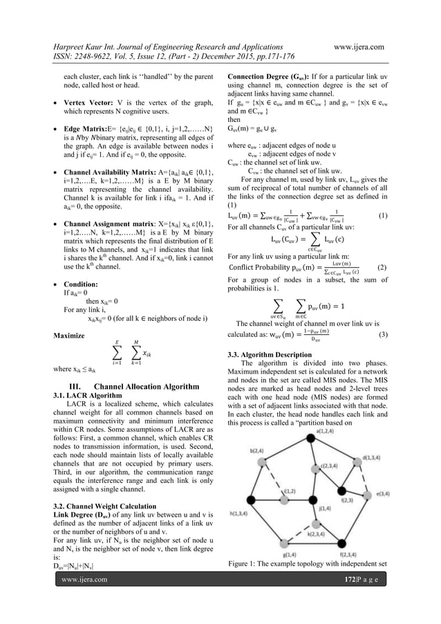 Localized Algorithm for Channel Assignment in Cognitive Radio Networks | PDF