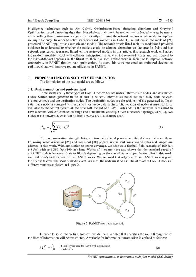 FANET optimization: a destination path flow model | PDF
