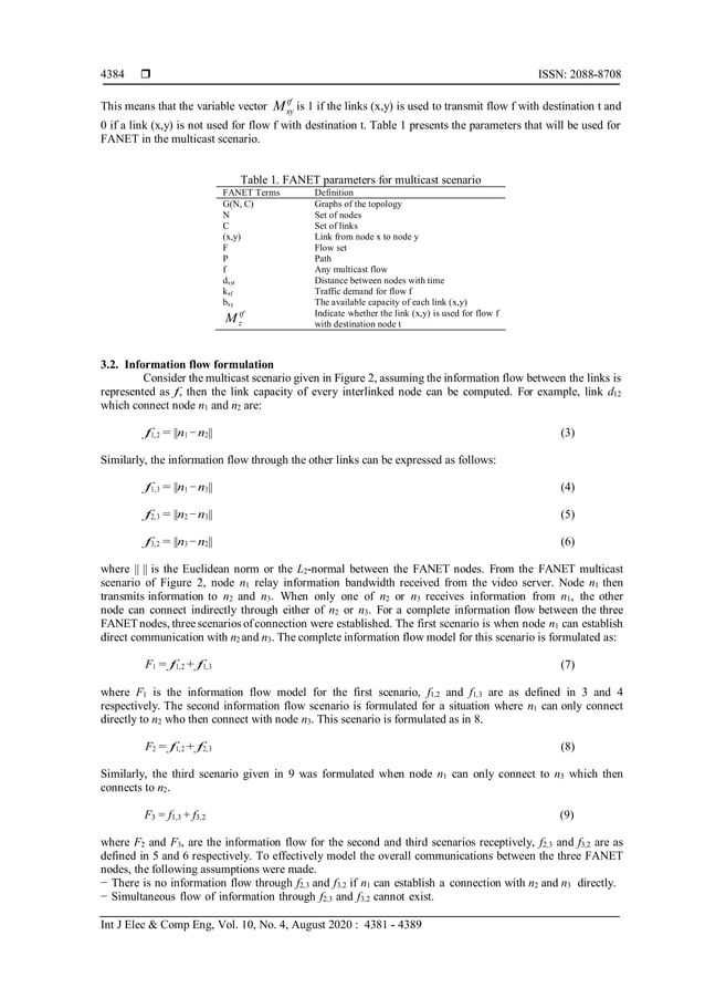 FANET optimization: a destination path flow model | PDF