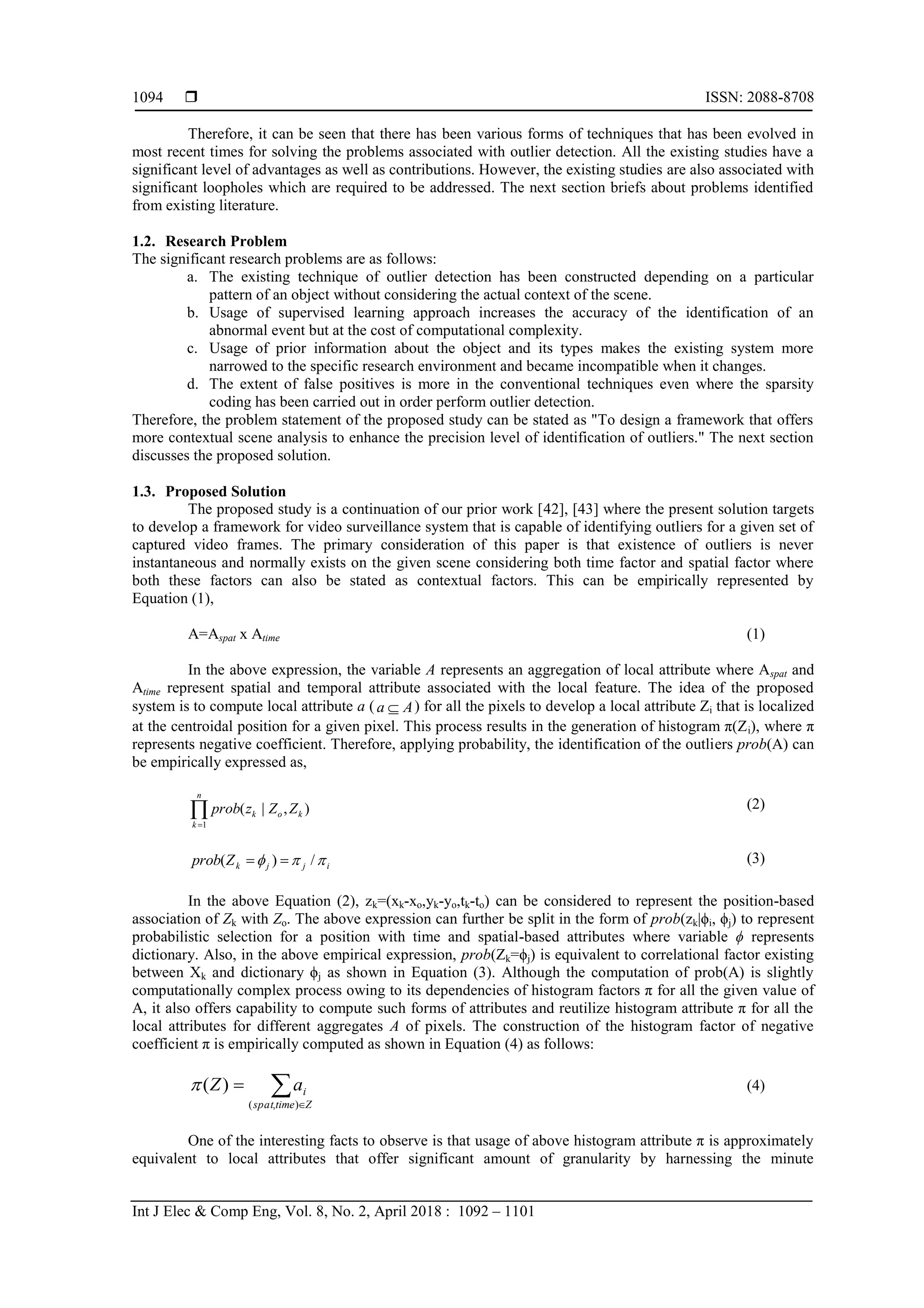 Framework For Contextual Outlier Identification Using Multivariate